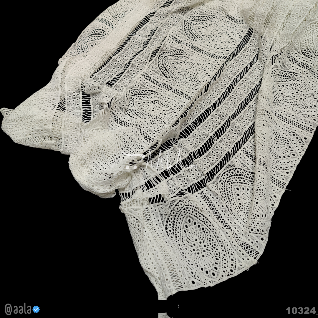 Cutwork-Lace Cotton Cotton 58-Inches DYEABLE Per-Metre