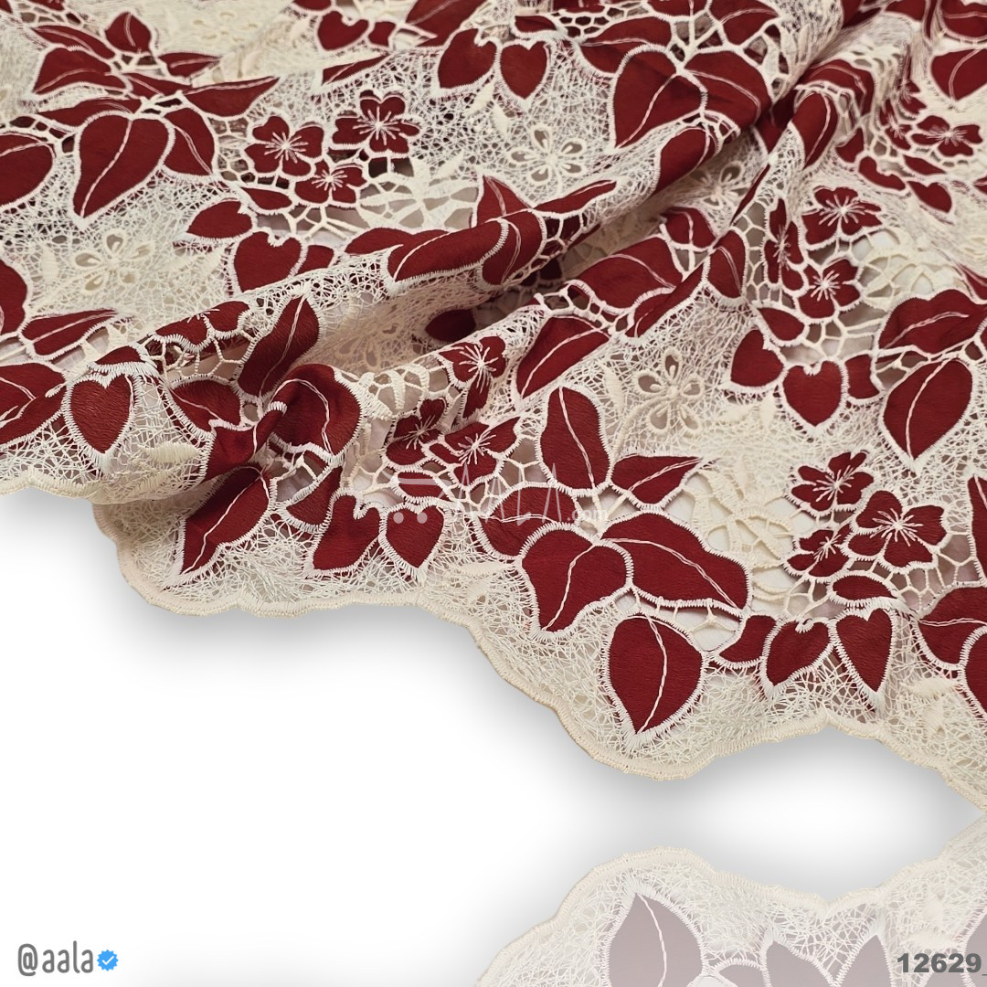 Cutwork Cotton Cotton 52-Inches RUST Per-Metre